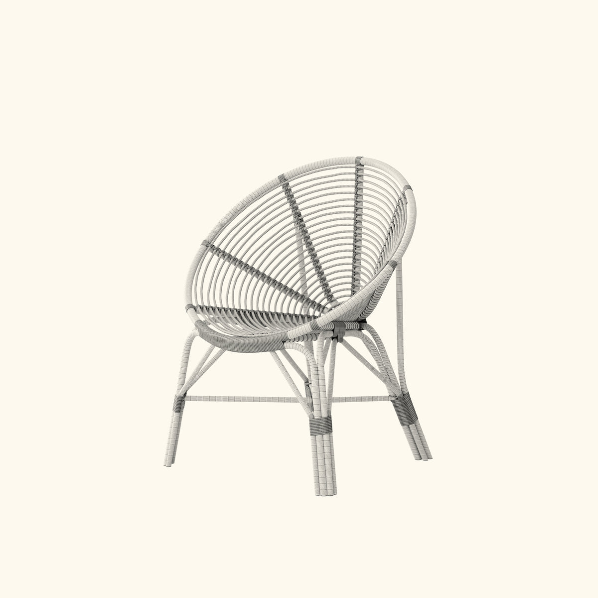 Circular Rattan Chair – BoModels